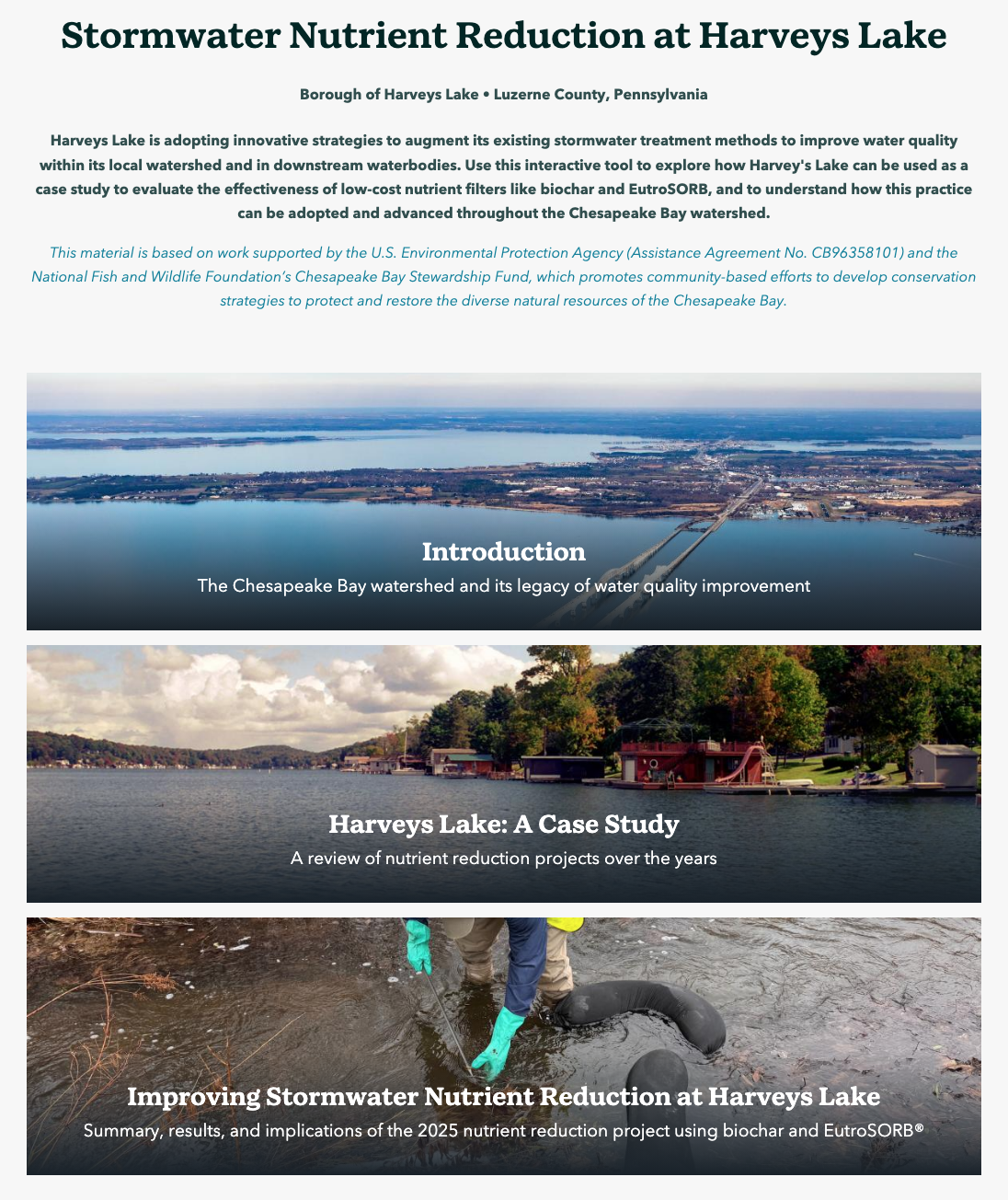 NEW Interactive ArcGIS StoryMap Showcases Harveys Lake’s Legacy of ...